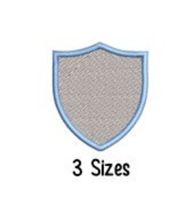 Shield Embroidery Design Mini Silhouette Small Machine Pattern Shirt - Etsy