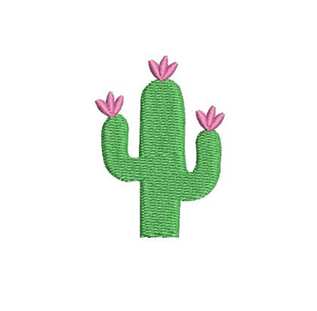 Mini Cactus Flowers Embroidery Design Small Plant Machine Embroidery ...