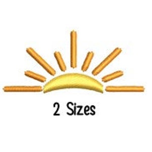 Sun Sunrise Embroidery Design Sunshine Mini Sunset Small Machine ...