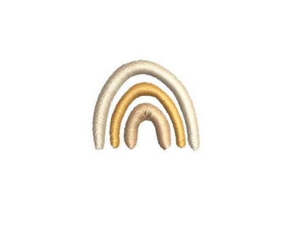 Boho Rainbow Embroidery Design Mini Rainbow Small Machine | Etsy