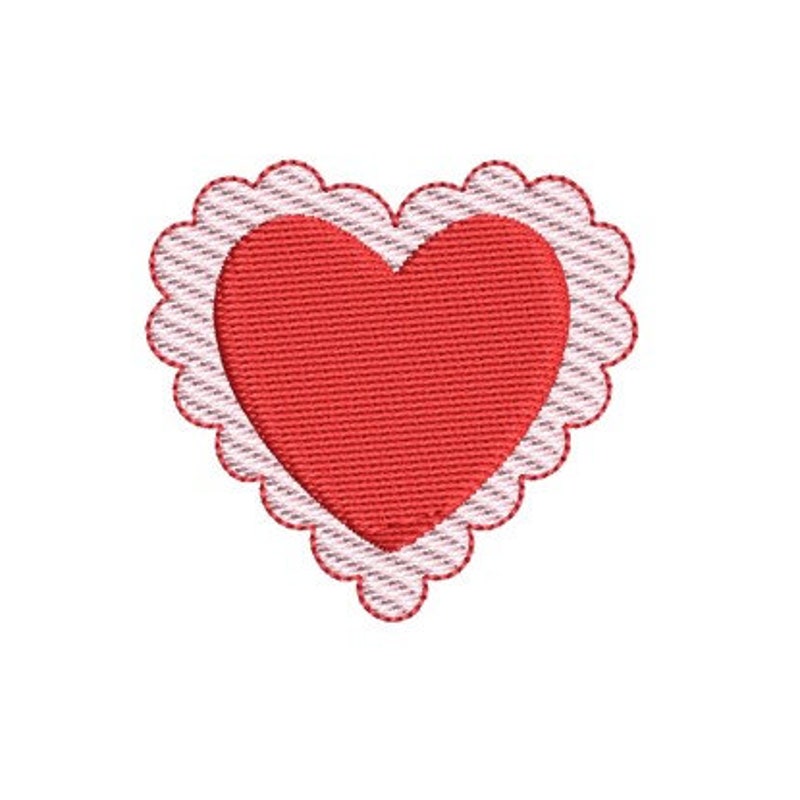Ruffled Heart - Etsy