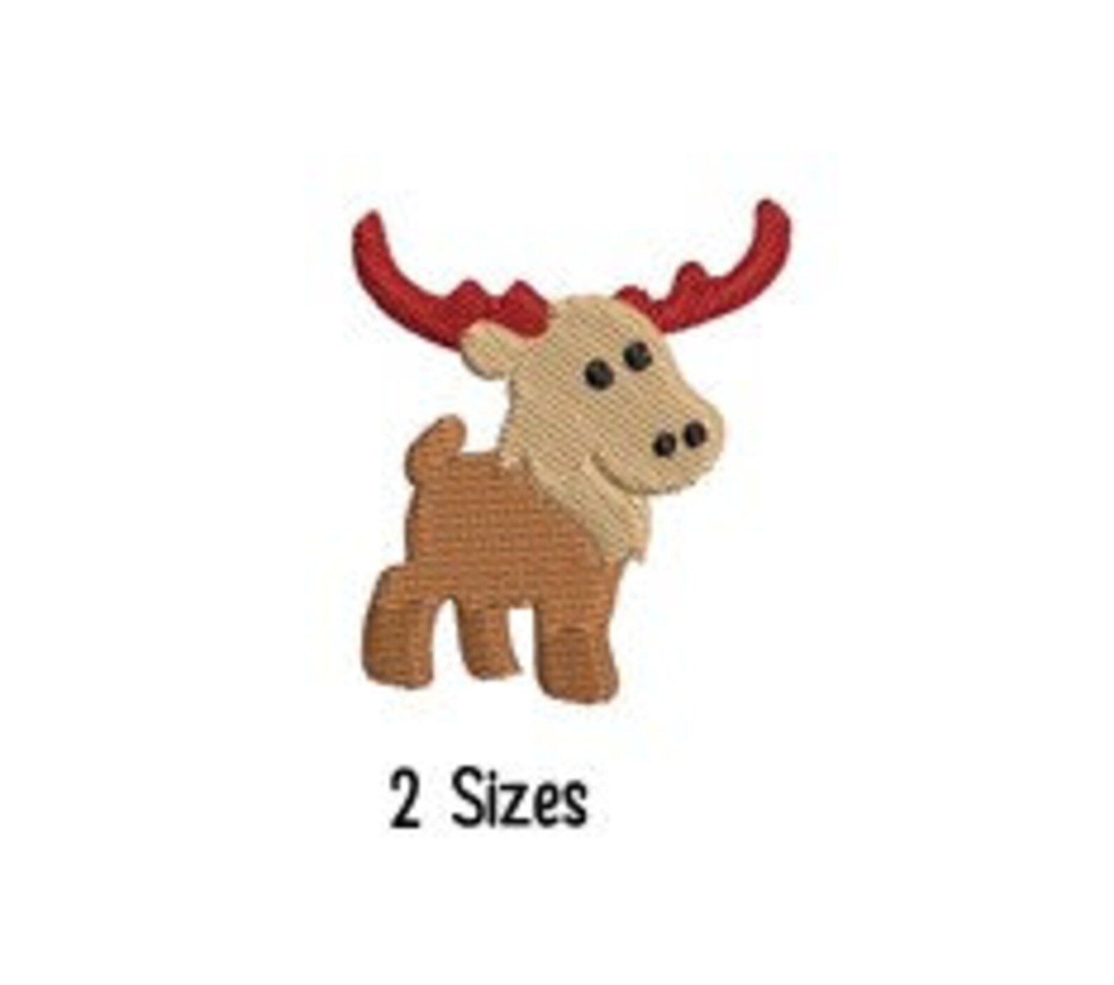 Moose Embroidery Design Small Cute Farm Animal Baby Machine | Etsy