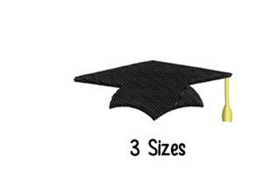 Mini Graduation Cap Embroidery Design Mini Small Senior Grad Hat ...