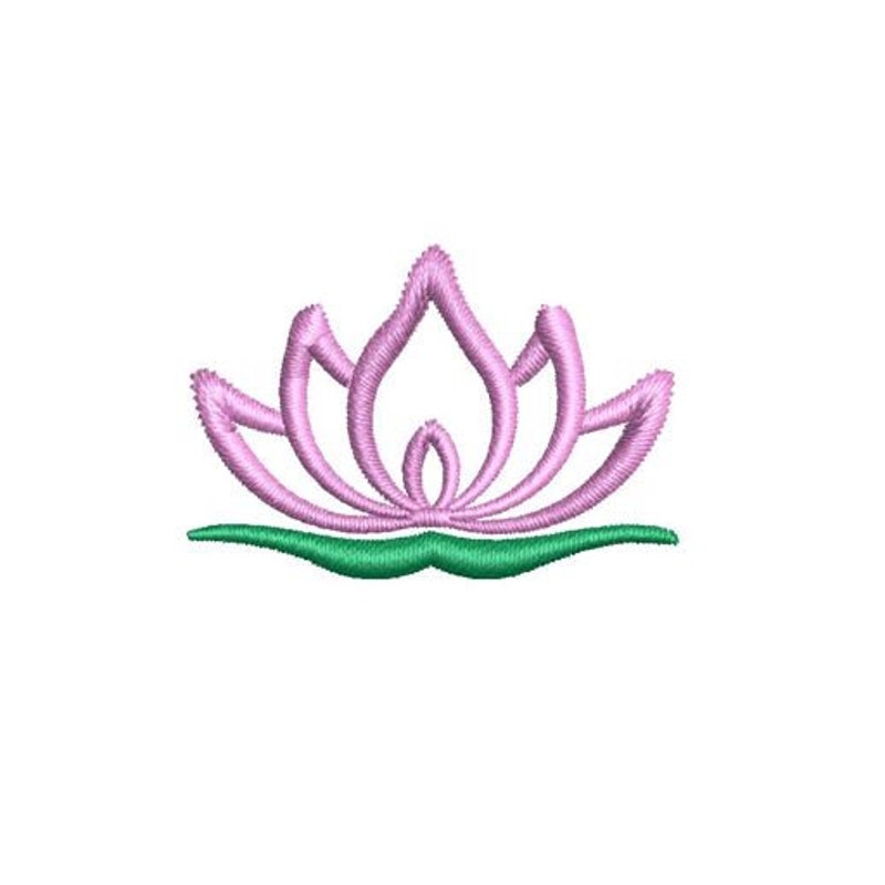 Lotus Flower Embroidery - Etsy