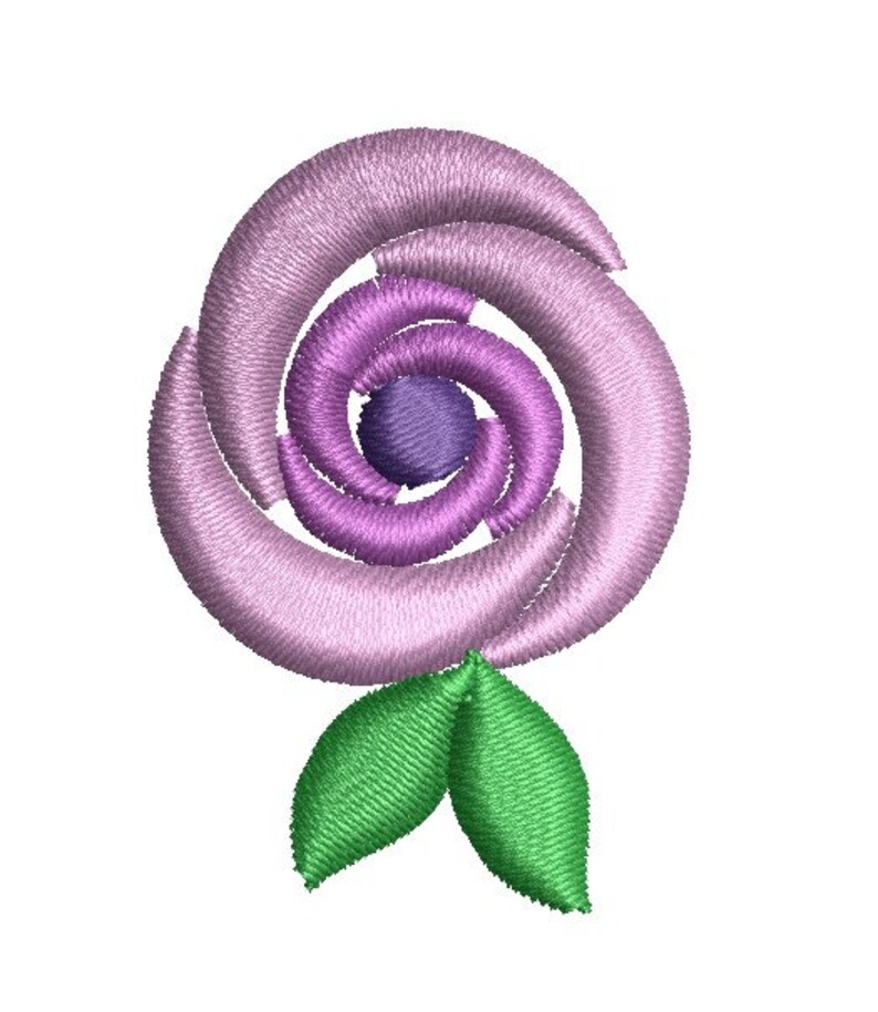 Mini Rose Embroidery Design Rosebud Flower Small Machine - Etsy