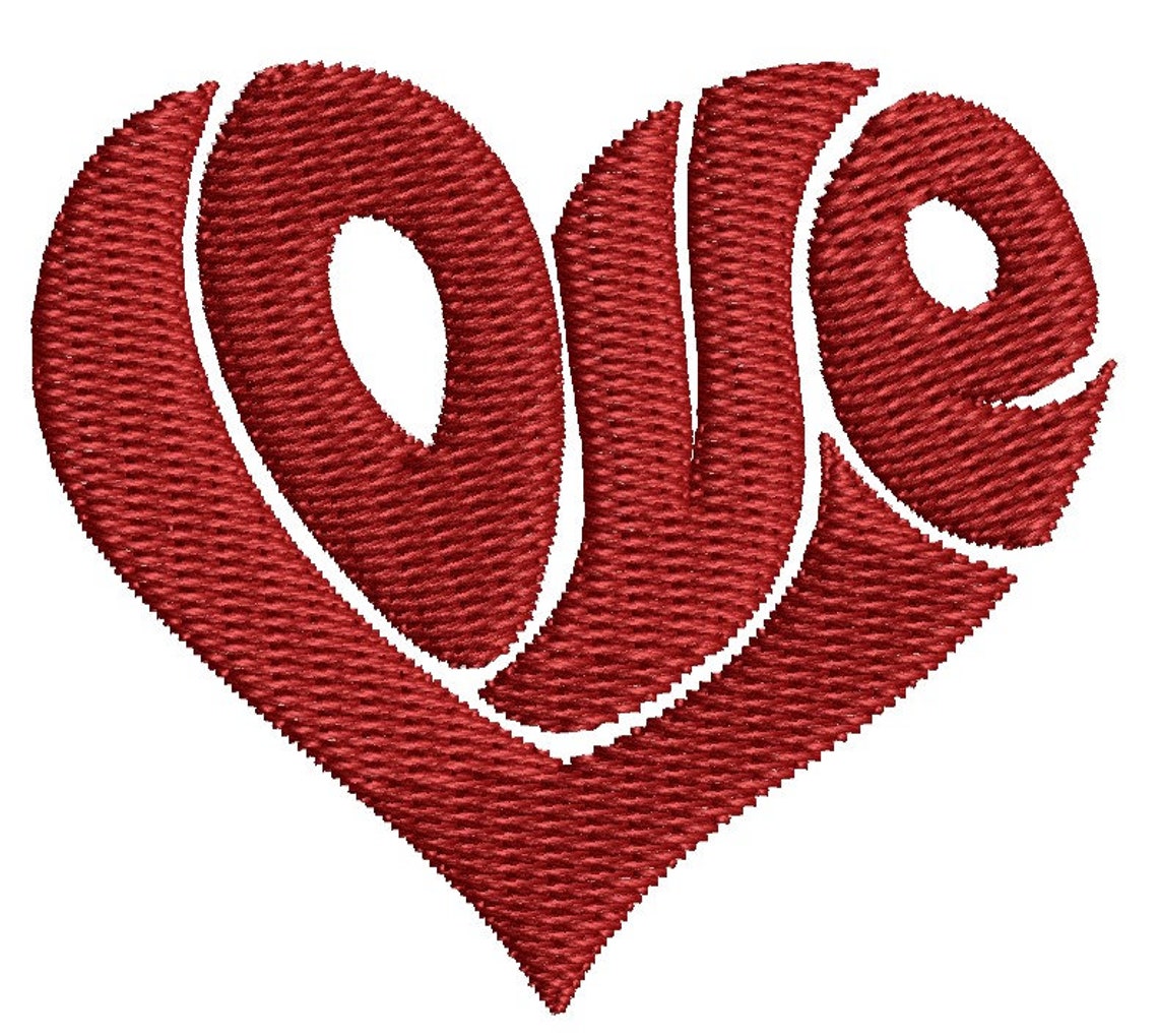 Valentine Love Heart Embroidery Design Mini Small Heart - Etsy