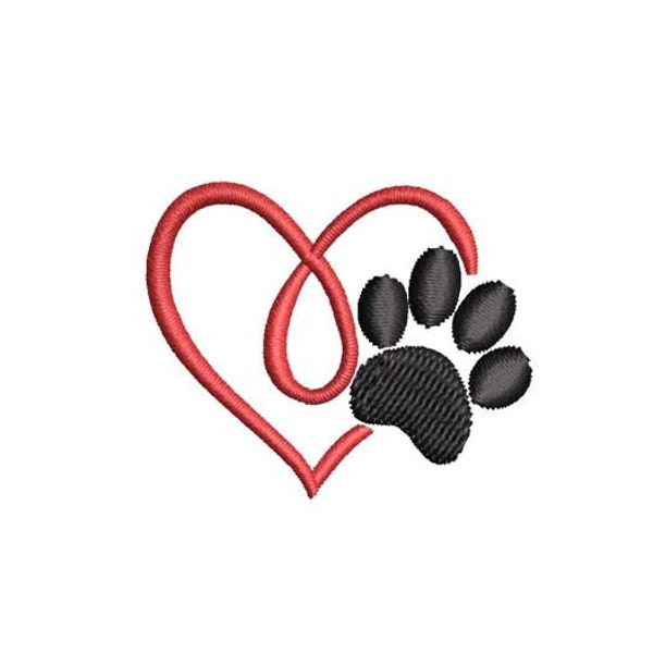 Paw Print Embroidery - Etsy