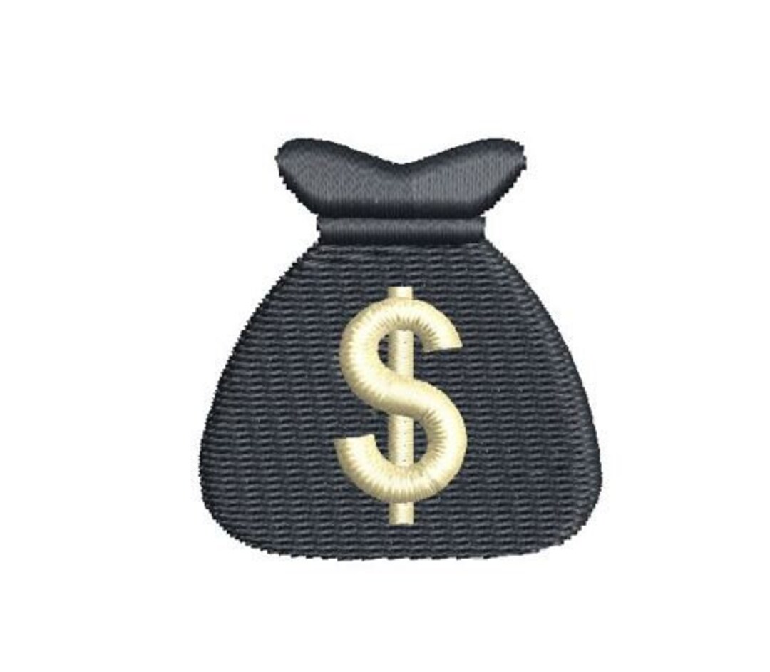 Dollar Money Bag Embroidery Design Mini Small Machine Embroidery ...