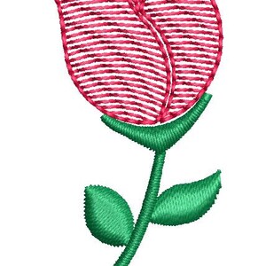 Rose Sketch Embroidery Design Quick Stitch Mini Rose Flower Small ...