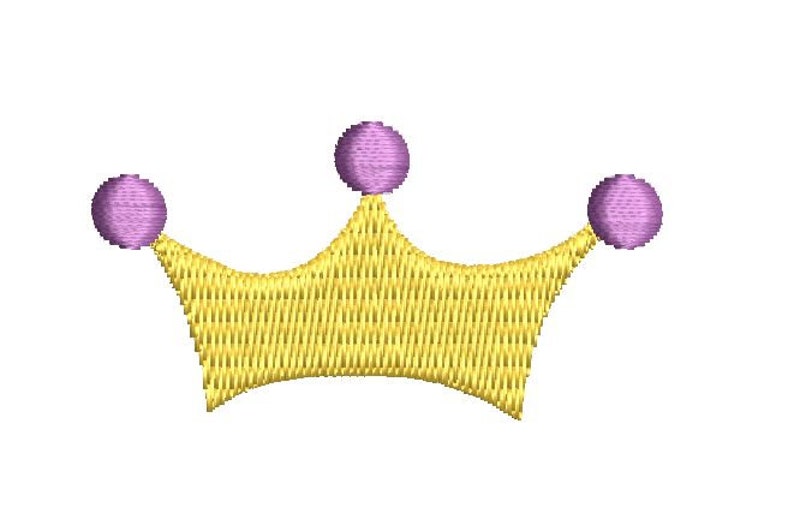 Mini Crown Embroidery Design Prince Princess Small Machine | Etsy