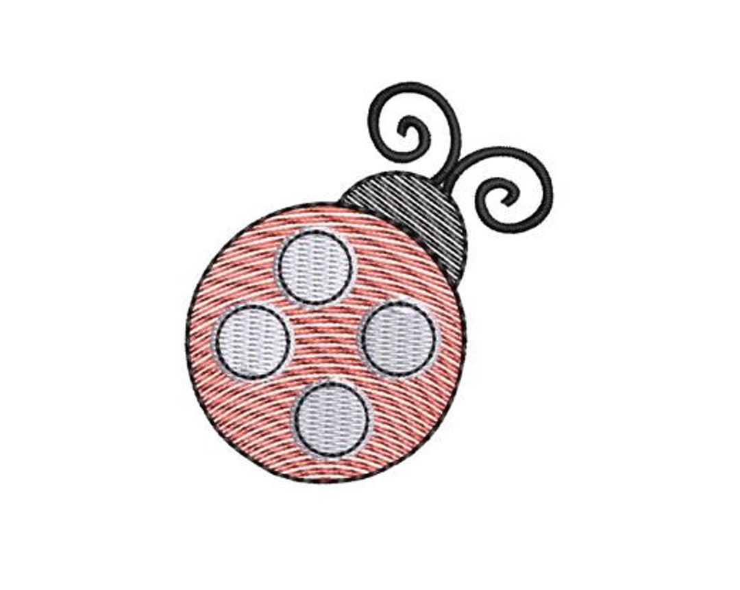 Ladybug Embroidery Design Mini Small Quick Stitch Sketch Lady Bug ...