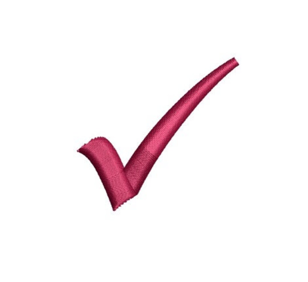 Mini Checkmark Embroidery Design Mini Small Check Mark Machine ...