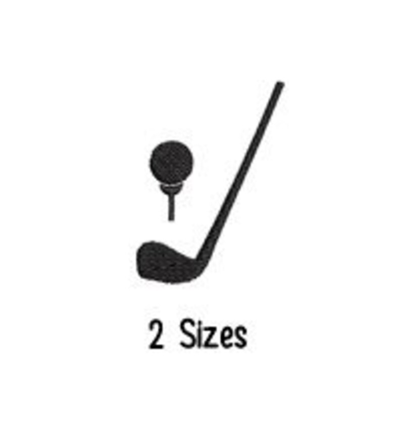Golf Embroidery Design Mini Golf Small Machine Embroidery - Etsy