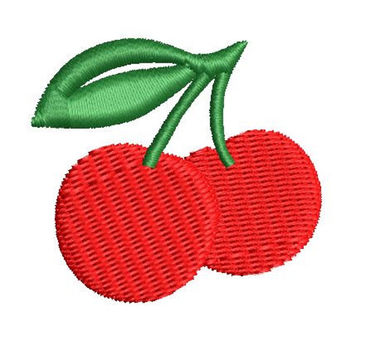 Cherry Embroidery Design Mini Small Fruit Machine Embroidery | Etsy