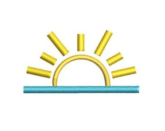 Mini Sunset Embroidery Design File - Etsy