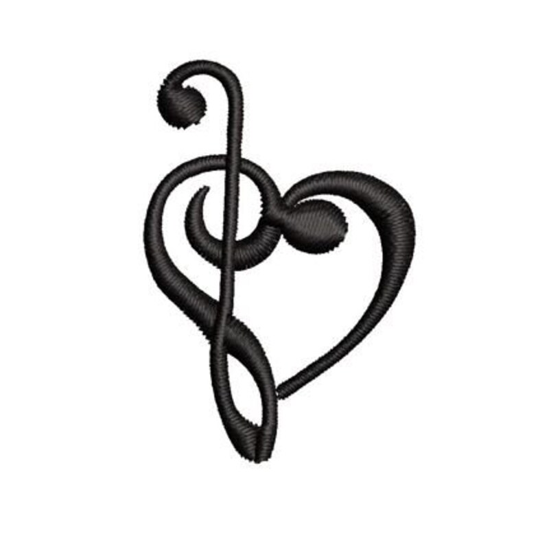 Treble Clef Heart - Etsy