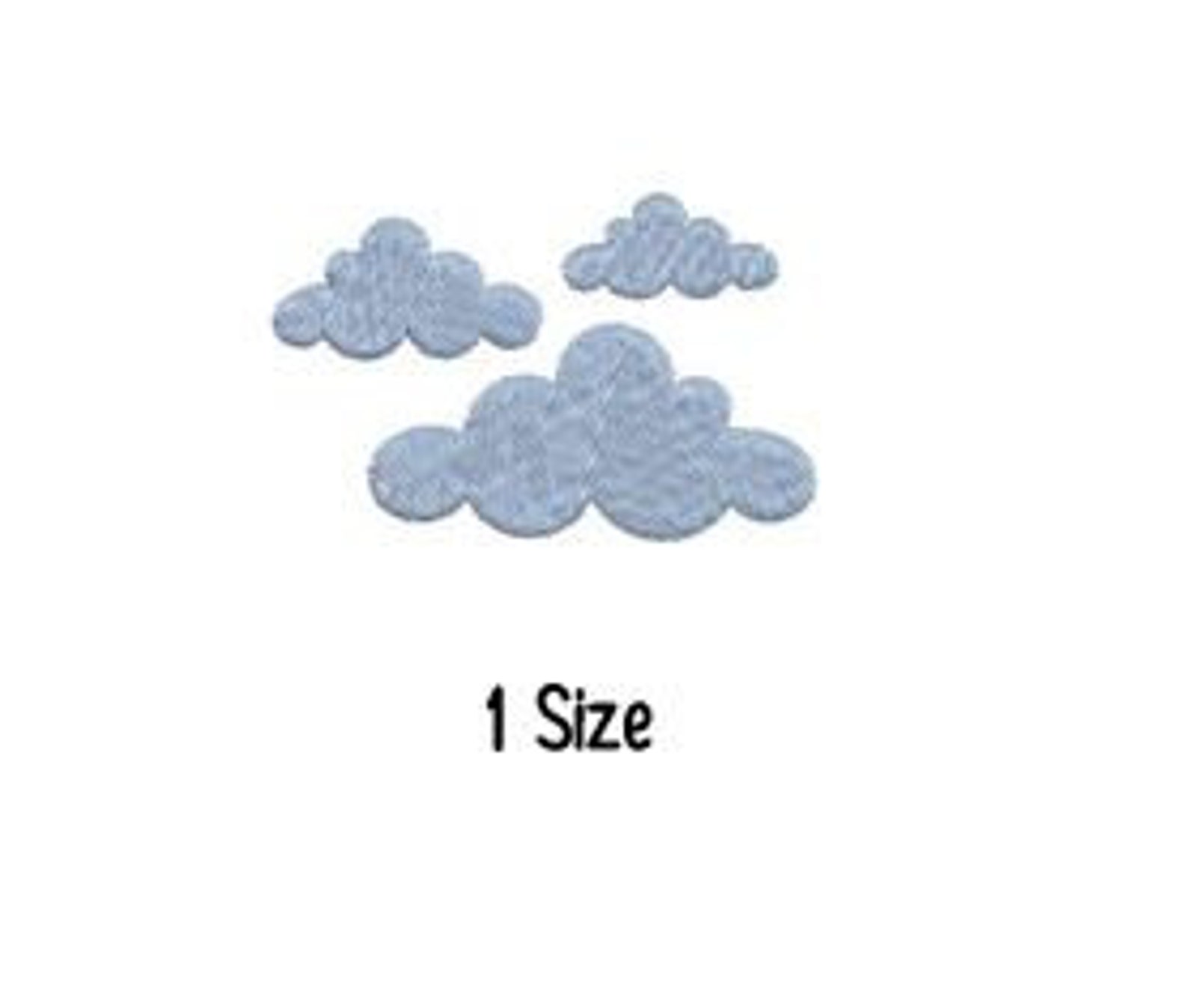 Mini Clouds Embroidery Design Small Fluffy Clouds Machine - Etsy