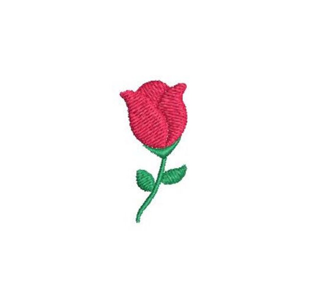 Rose Embroidery Design Mini Rose Flower Small Machine Embroidery ...