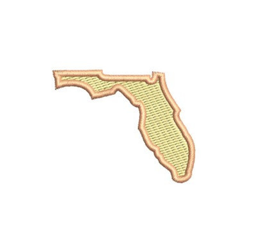 Florida Embroidery Design Mini Small FL State Machine Embroidery ...