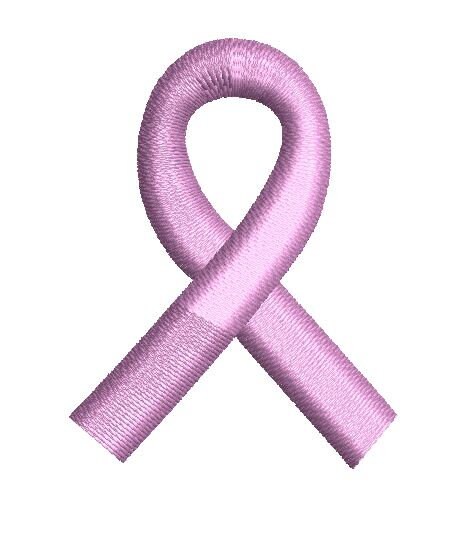 Breast Cancer Ribbon Embroidery Design Mini Small Cancer | Etsy