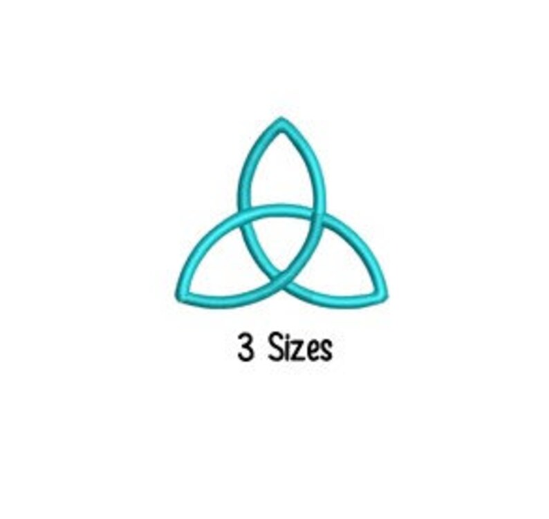 Mini Trinity Embroidery Design Small Holy Trinity Machine - Etsy