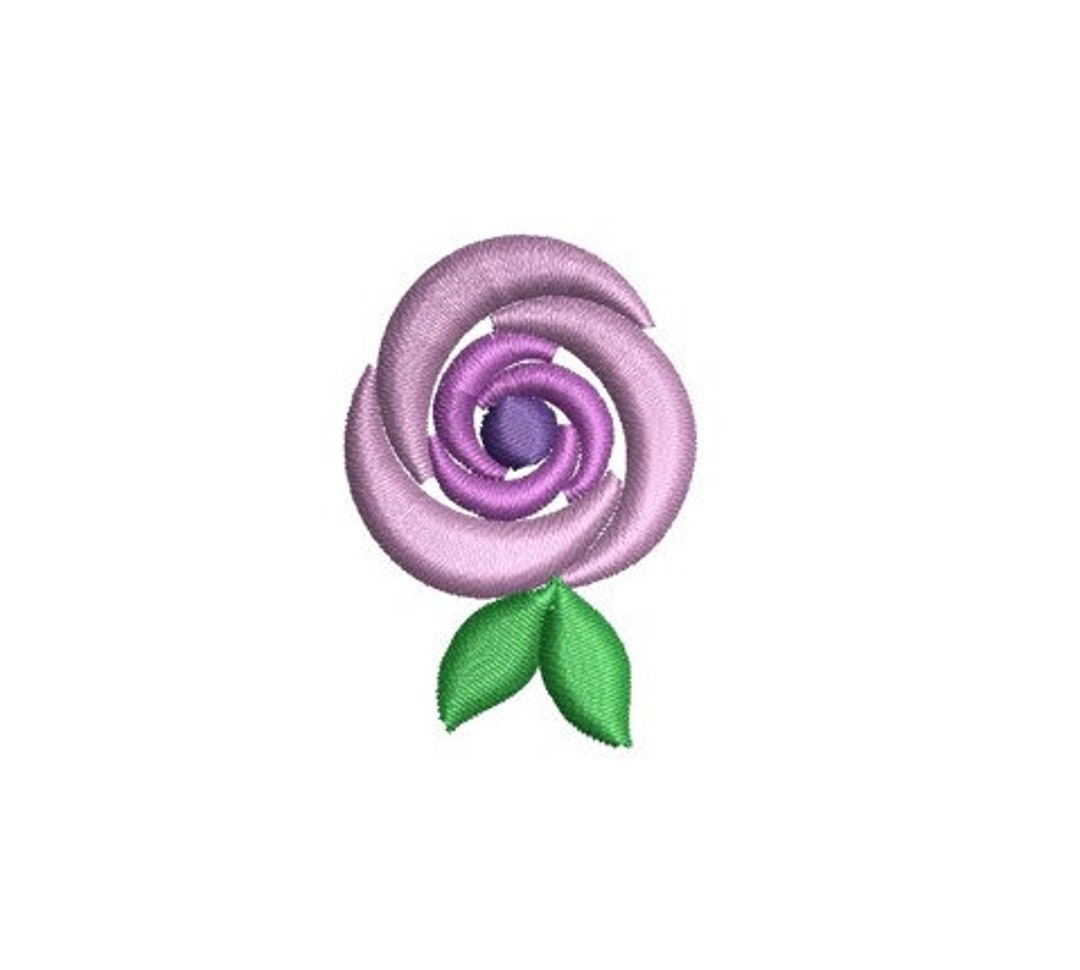Mini Rose Embroidery Design Rosebud Flower Small Machine Embroidery ...