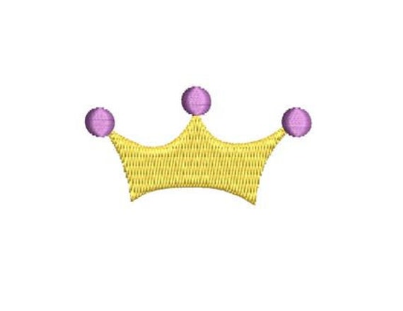 Mini Crown Embroidery Design Prince Princess Small Machine | Etsy