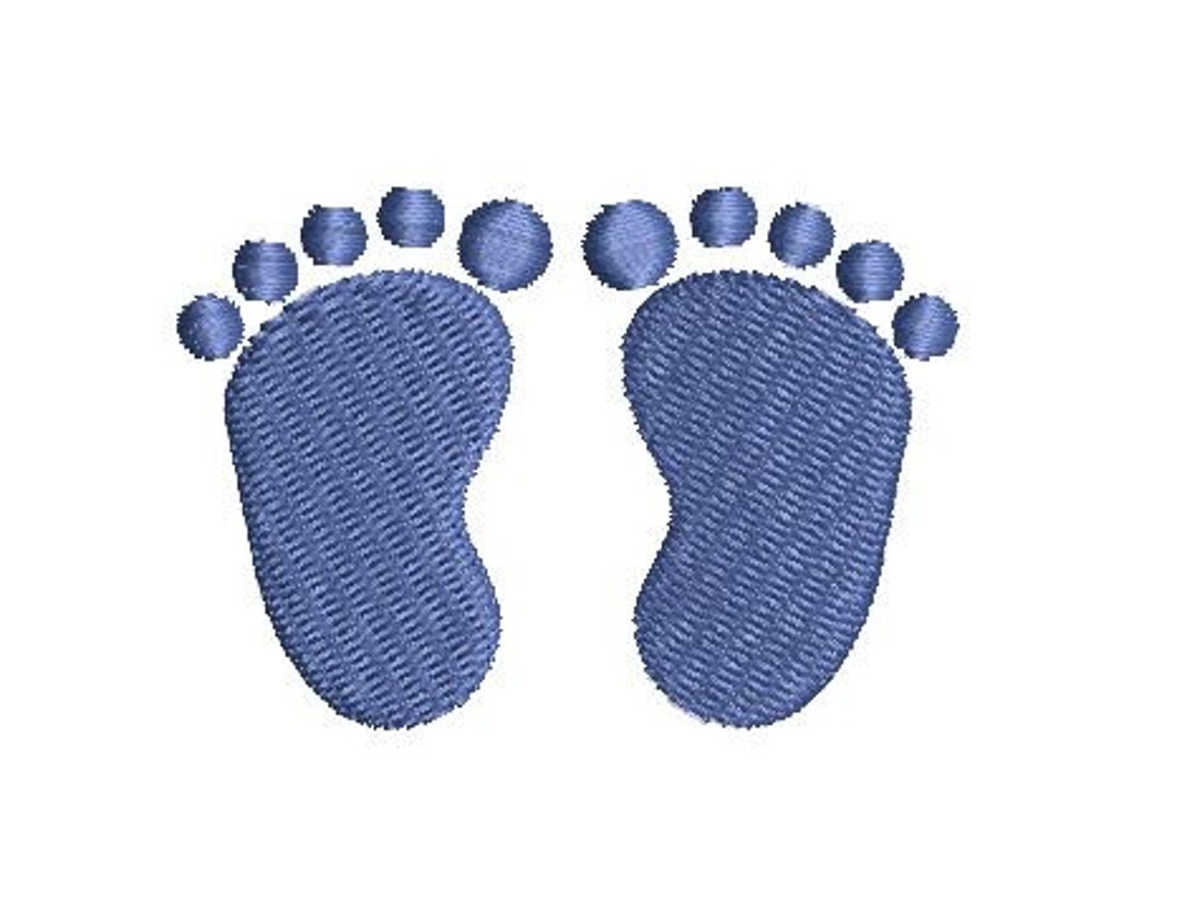 Baby Feet Embroidery Design Babyfeet Mini Footprints Silhouette Small ...