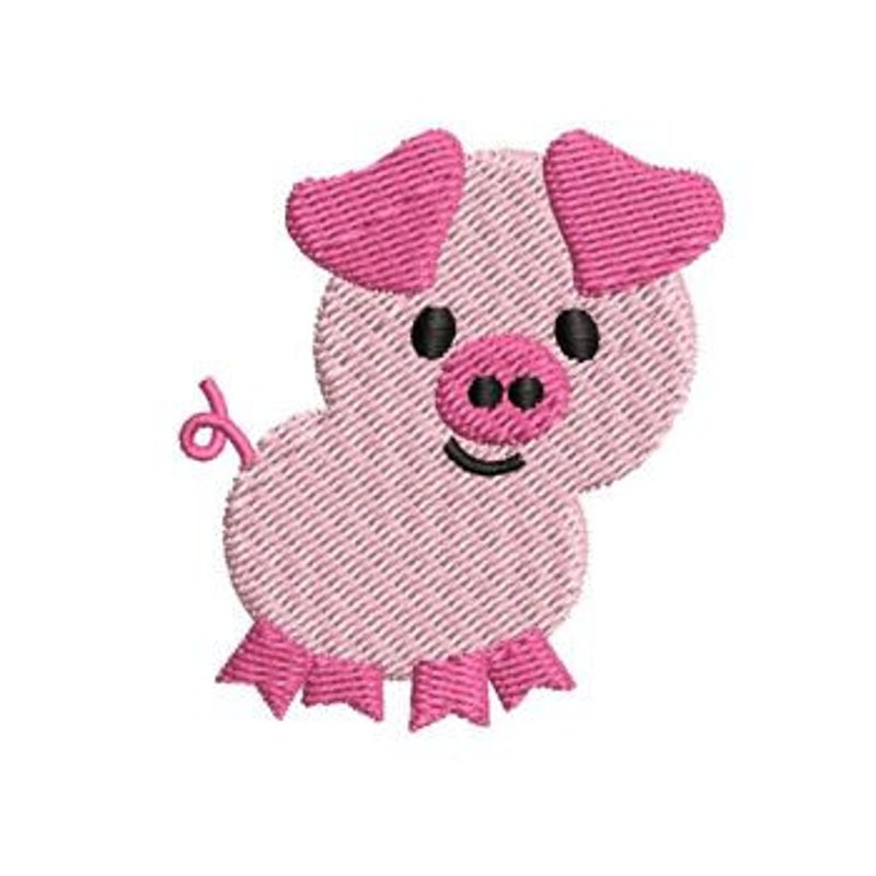 Pig Embroidery - Etsy