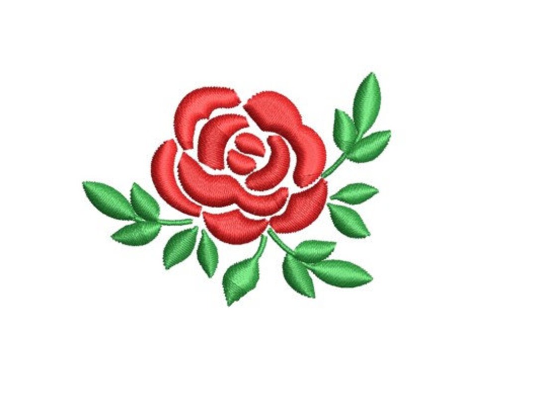 Rose Embroidery Design Mini Flower Vintage Rose Small Machine ...