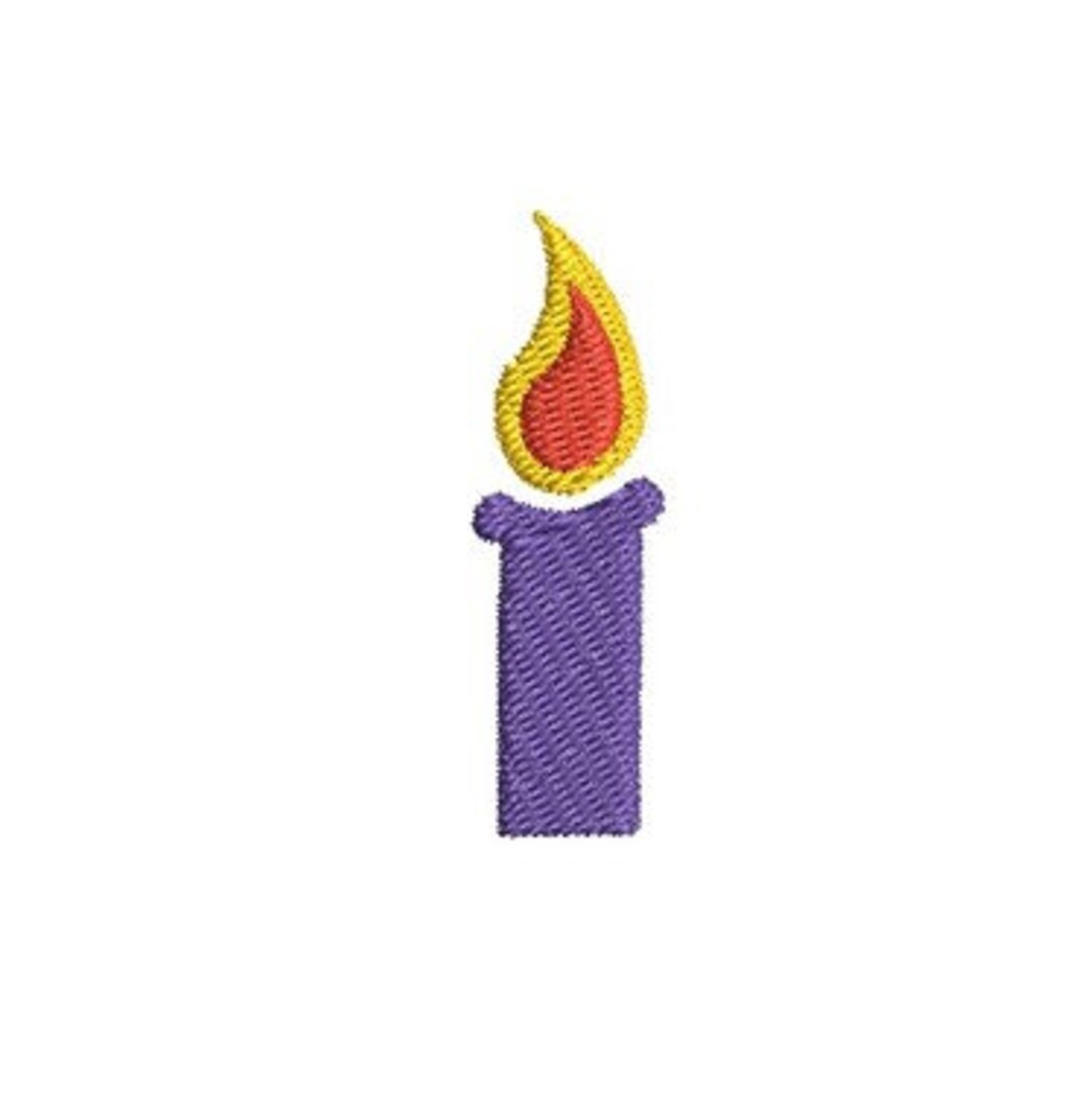 Mini Candle Embroidery Design Birthday Machine Pattern Shirt - Etsy