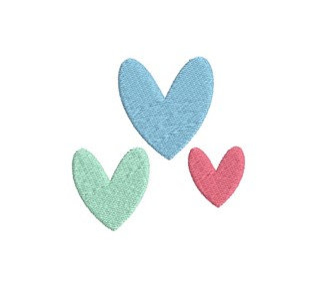 Mini Boho Hearts Embroidery Design Small Machine Pattern Shirt - Etsy