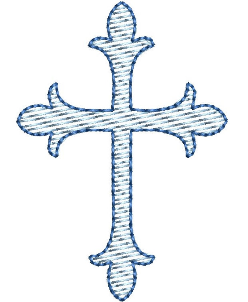 Cross Sketch Embroidery Design Quick Stitch Mini Small Cross - Etsy