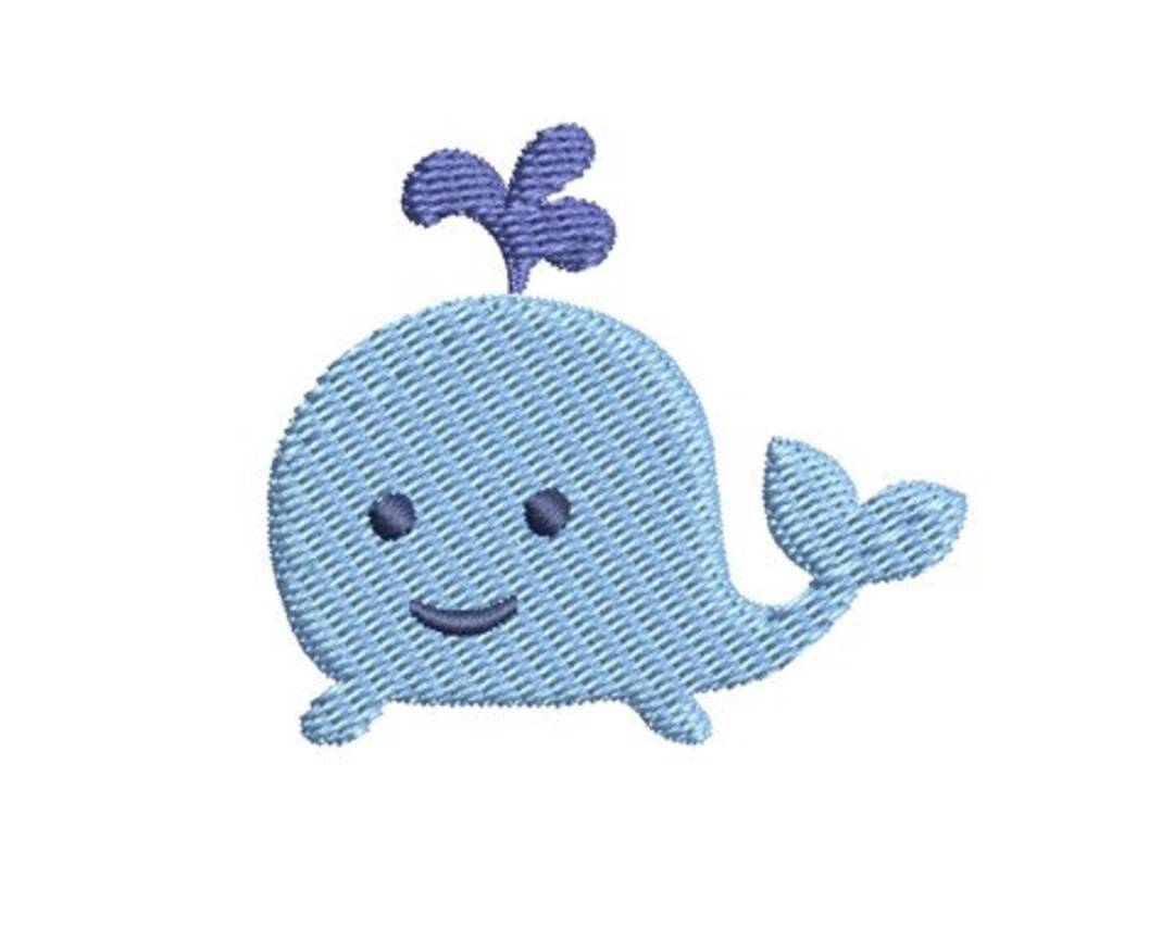 Mini Whale Embroidery Design Small Baby Machine Pattern Shirt - Etsy
