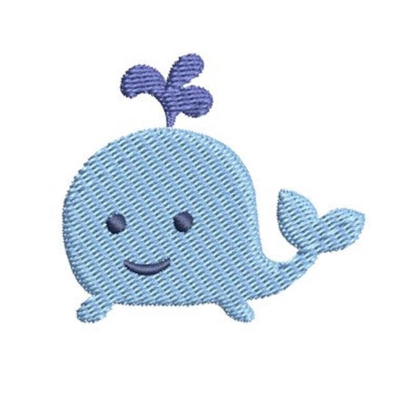 Whale Embroidery - Etsy