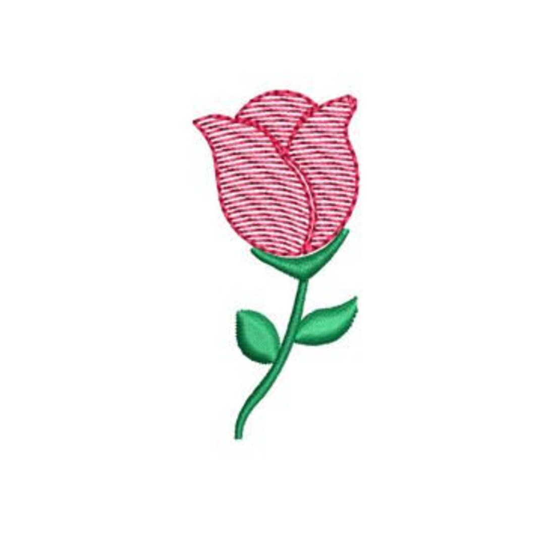 Rose Sketch Embroidery Design Quick Stitch Mini Rose Flower Small ...
