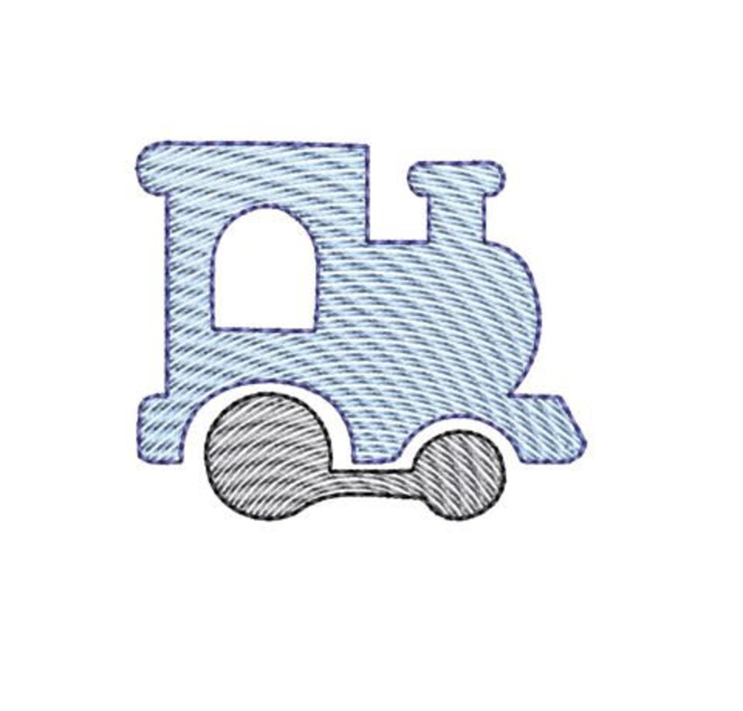 Baby Train Sketch Embroidery Design Mini Small Quick Stitch Machine ...