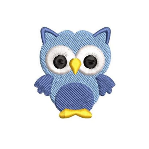 Small Owl Machine Embroidery Design - Etsy