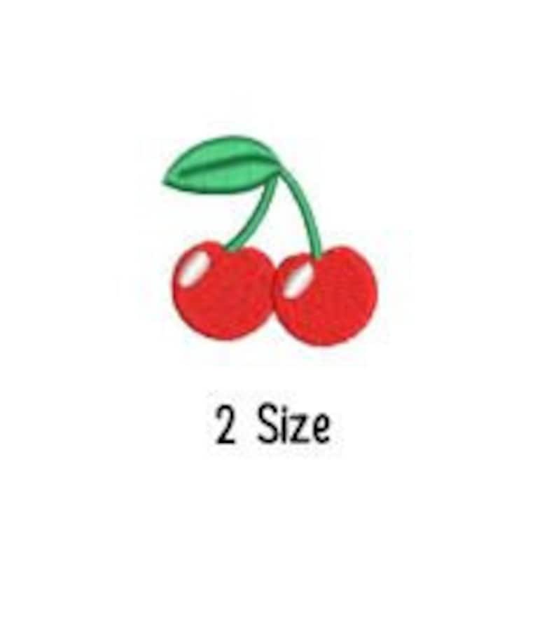 Cherries Cherry Embroidery Design Mini Small Fruit Machine Embroidery ...