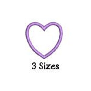 Heart Outline Embroidery Design Mini Small Machine Embroidery Pattern ...