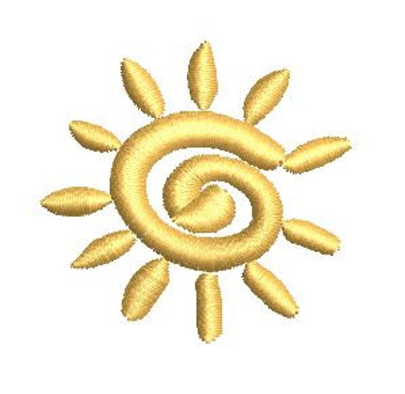 Sun Embroidery Design Mini Sunshine Small Machine Embroidery | Etsy