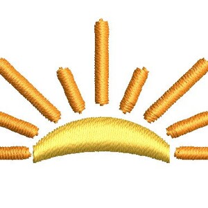 Sun Sunrise Embroidery Design Sunshine Mini Sunset Small Machine ...