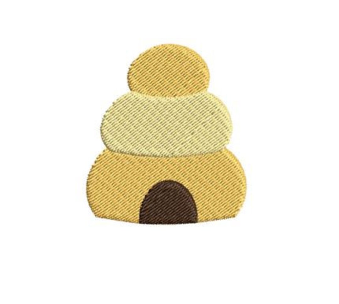 Mini Beehive Embroidery Design Bumble Bee Hive Mini Small Machine ...