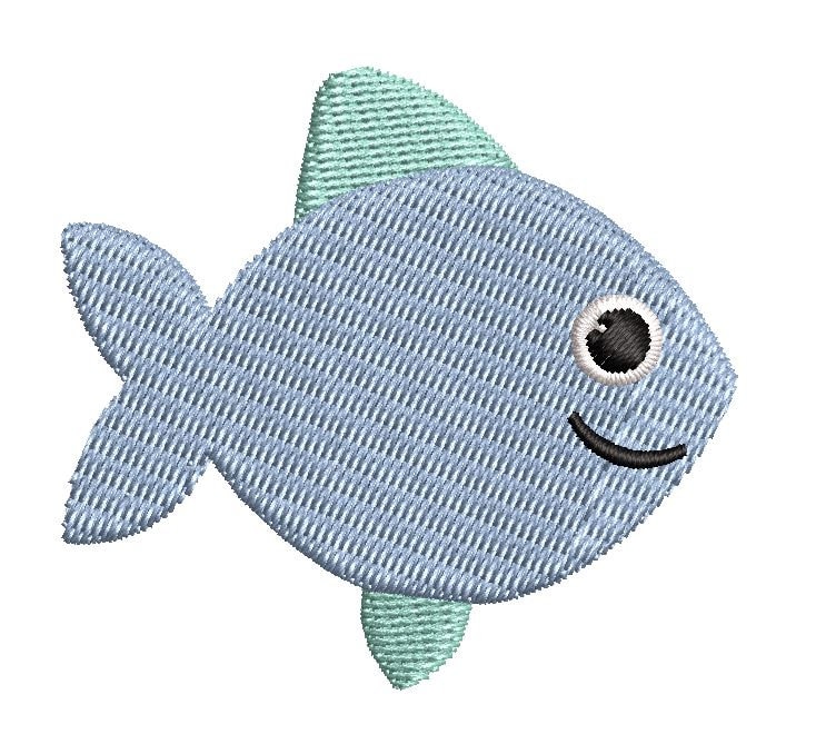 Mini Fish Embroidery Design Small Baby Fish Machine Embroidery - Etsy