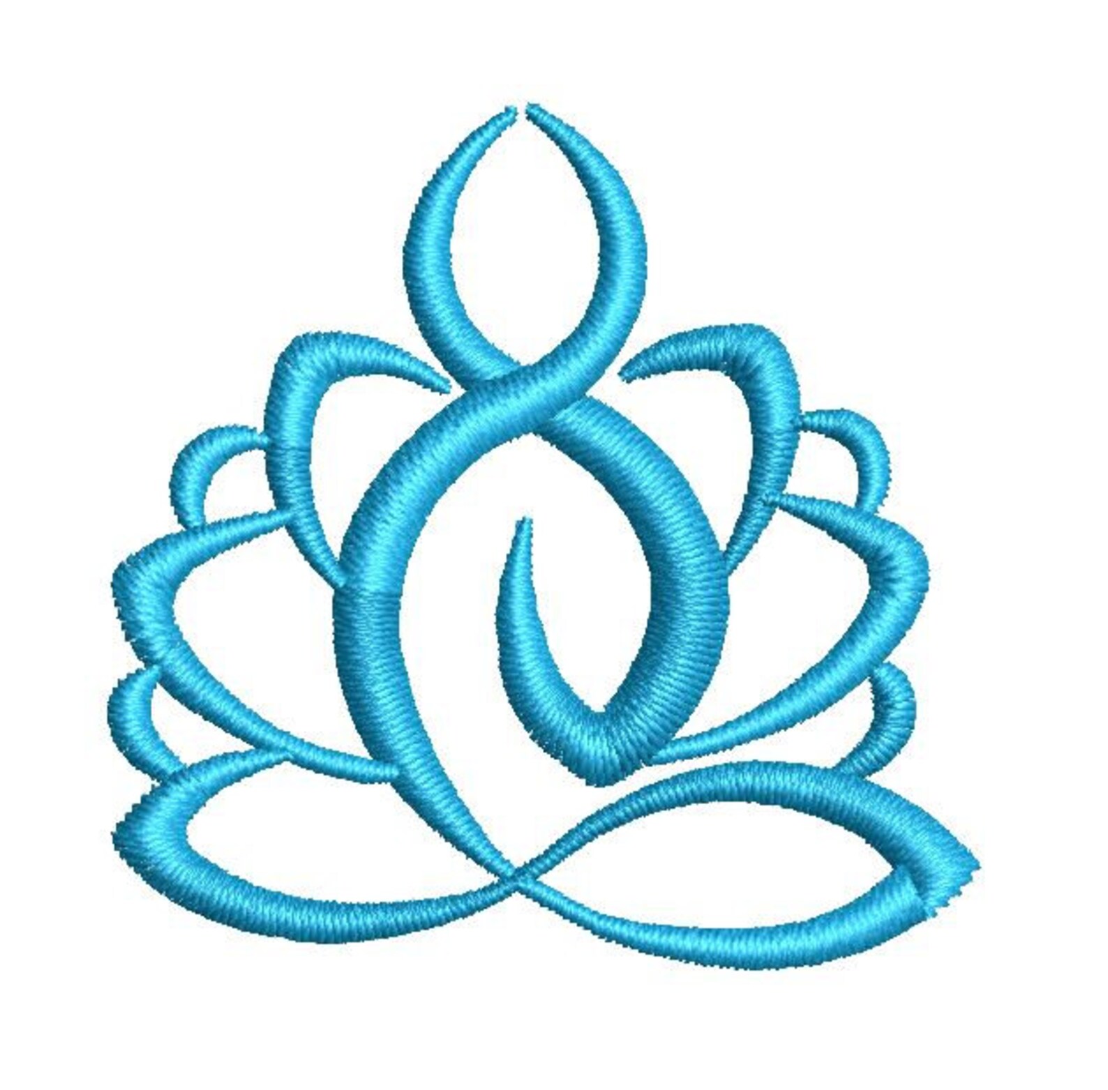 Yoga Lotus Embroidery Design Flower Mini Lotus Yoga Small - Etsy
