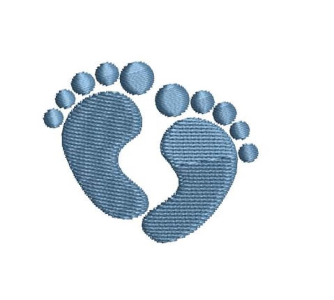 Baby Feet Embroidery Design Babyfeet Mini Footprints Silhouette Small ...