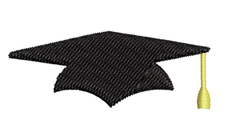 Mini Graduation Cap Embroidery Design Mini Small Senior Grad Hat ...