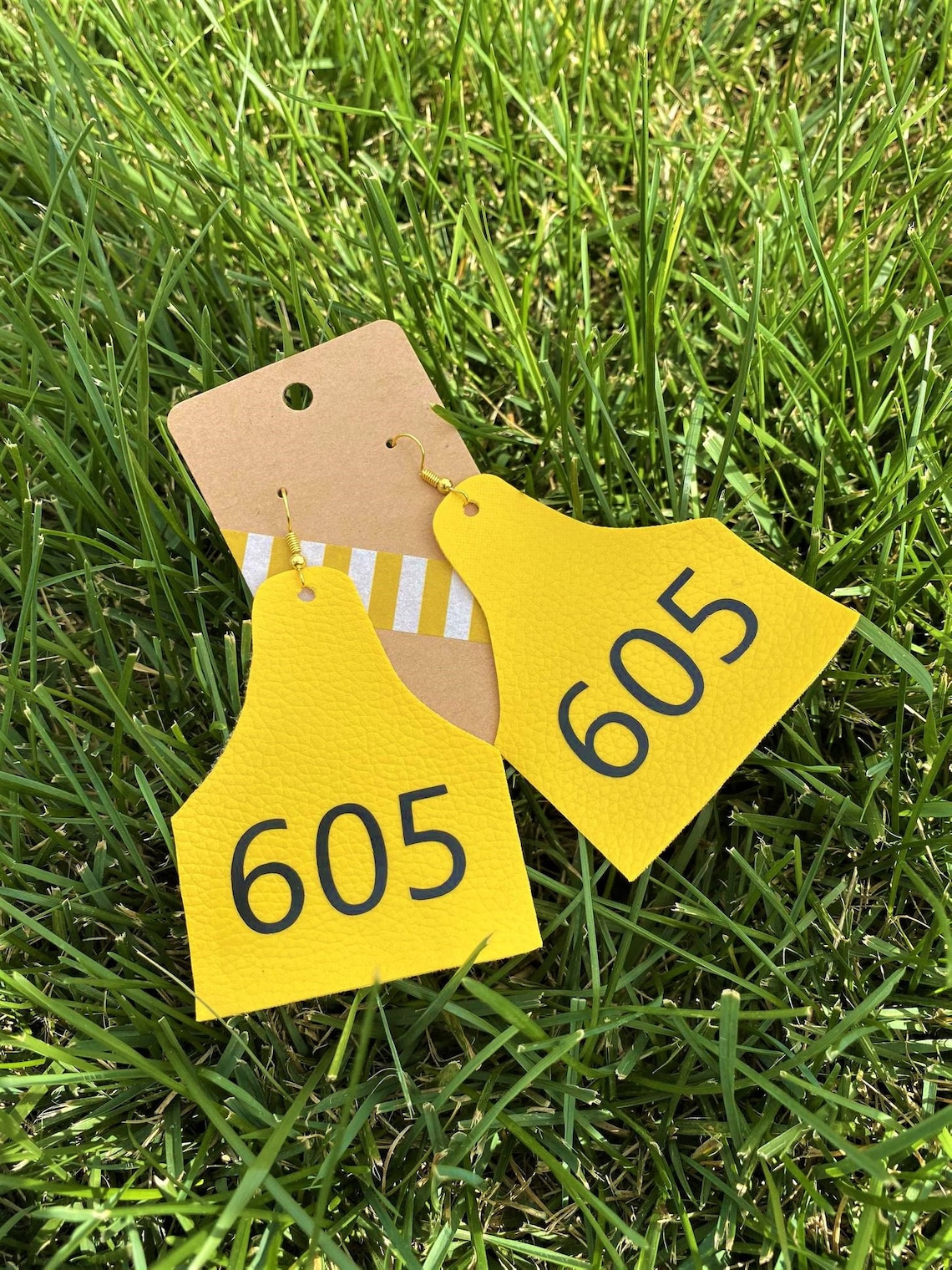 Livestock Ear Tag Earrings Farm Animal Ear Tag Earrings Cow - Etsy