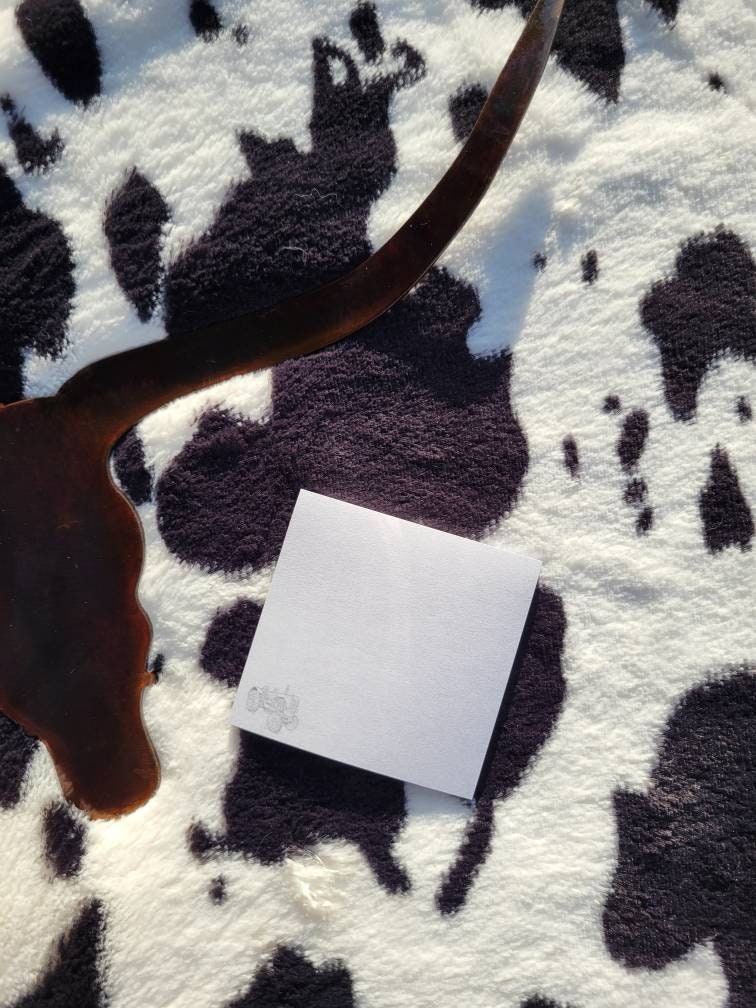 Western Sticky Notes Cow Sticky Notes Tractor Sticky Notes - Etsy