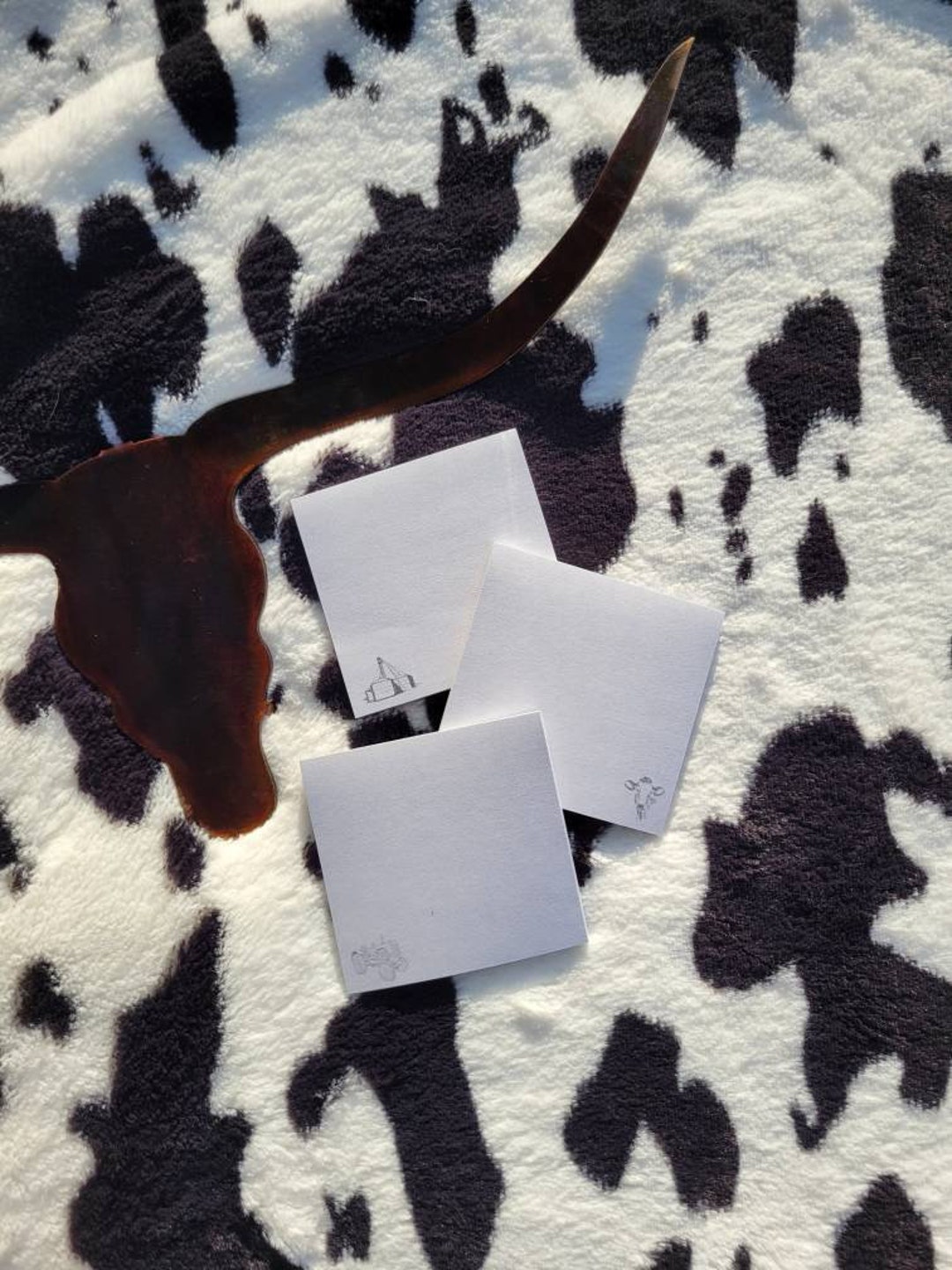 Western Sticky Notes - Cow Sticky Notes - Tractor Sticky Notes - Farmer ...